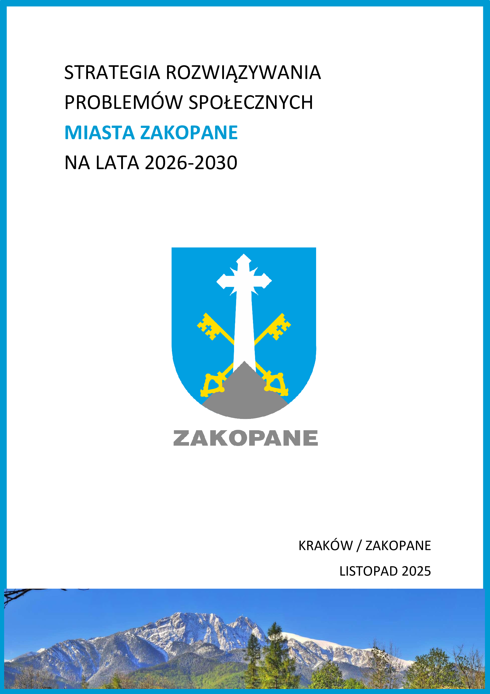 Strategia Rozwiązywania Problemów Społecznych Miasta Zakopane na lata ...